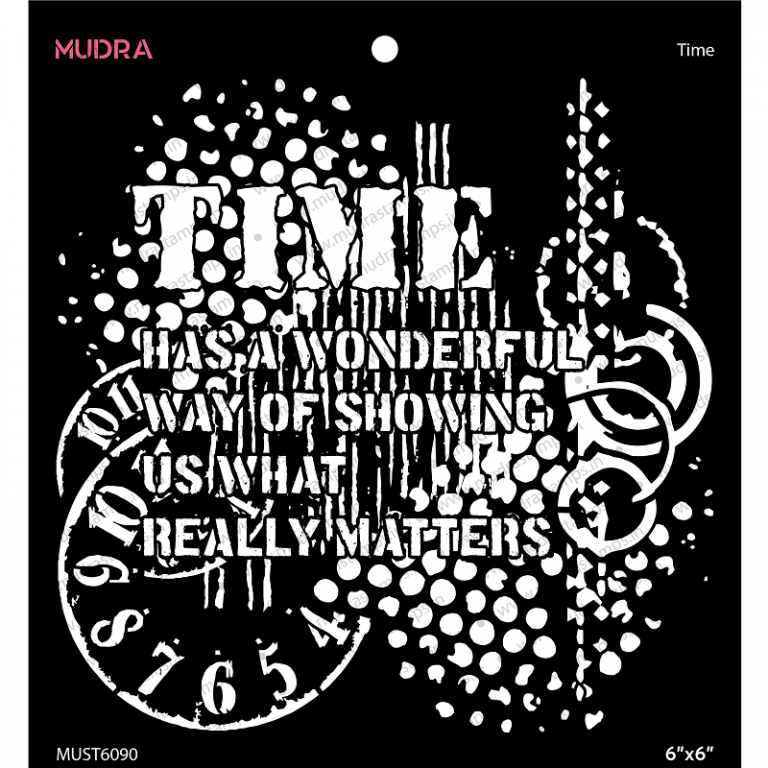 Mudra Stencil – Time – Connect4Sale